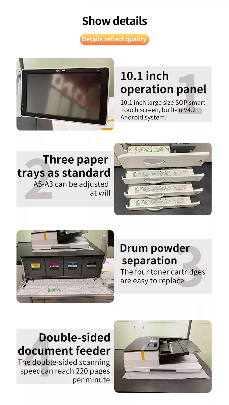 Refurbished Color Multifunction Printer Ricoh Pro C5100 5110S Reliable ...